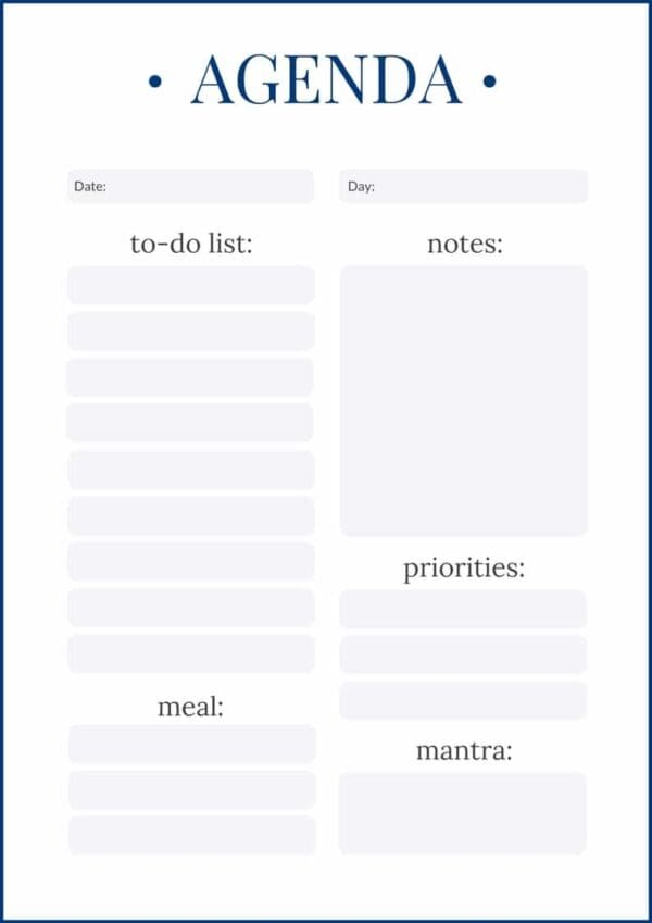 Organizing Printables