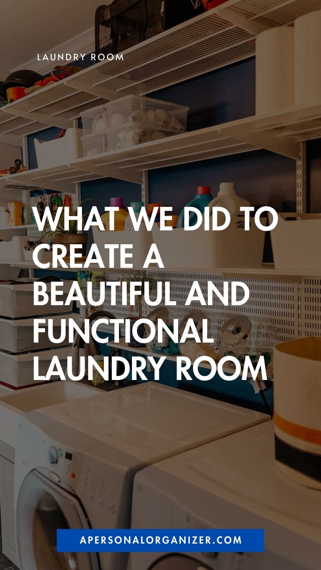 From Complete Disaster To Awesome Laundry Room
