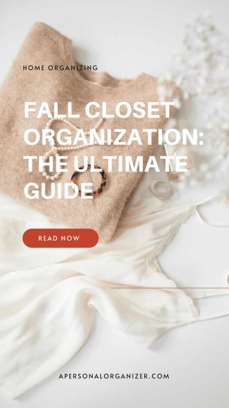 Fall Closet Organization: Your Step-by-Step Guide
